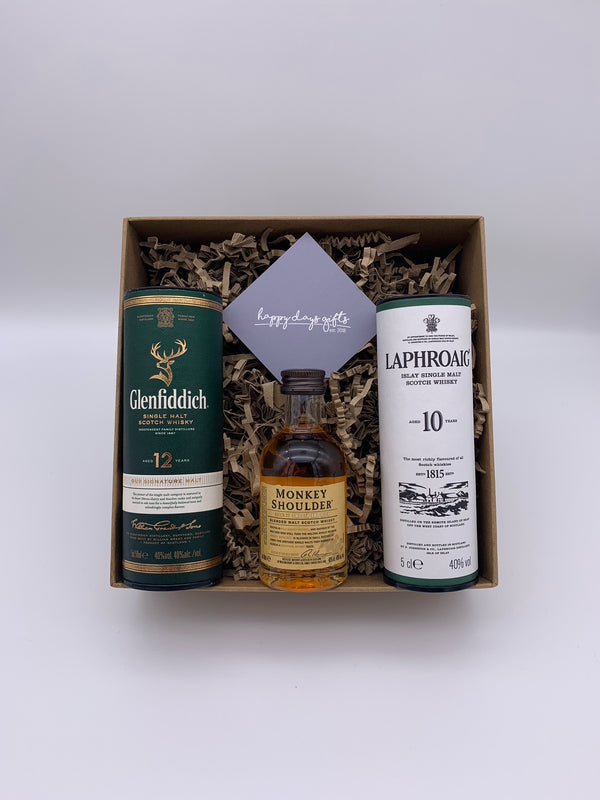 Happy Days Drinks | Scotch Whisky Matchbox Gift | Whisky Gift Sets